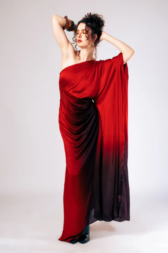 Burning Crimson Dress - Modest Dresses for Women by Aroka