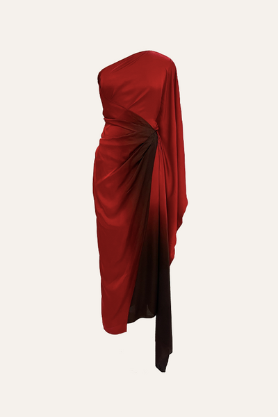 Burning Crimson Dress - Modest Dresses for Women by Aroka